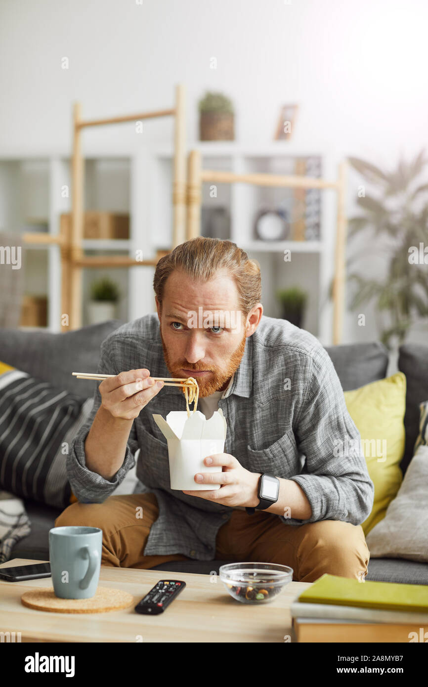 Unhappy People Eating Breakfast