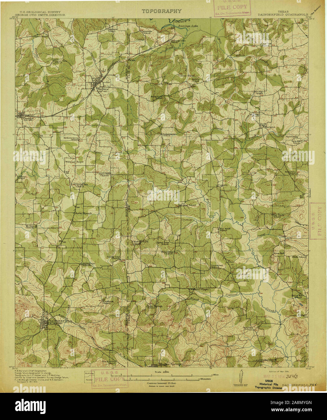 Map of daingerfield hi-res stock photography and images - Alamy