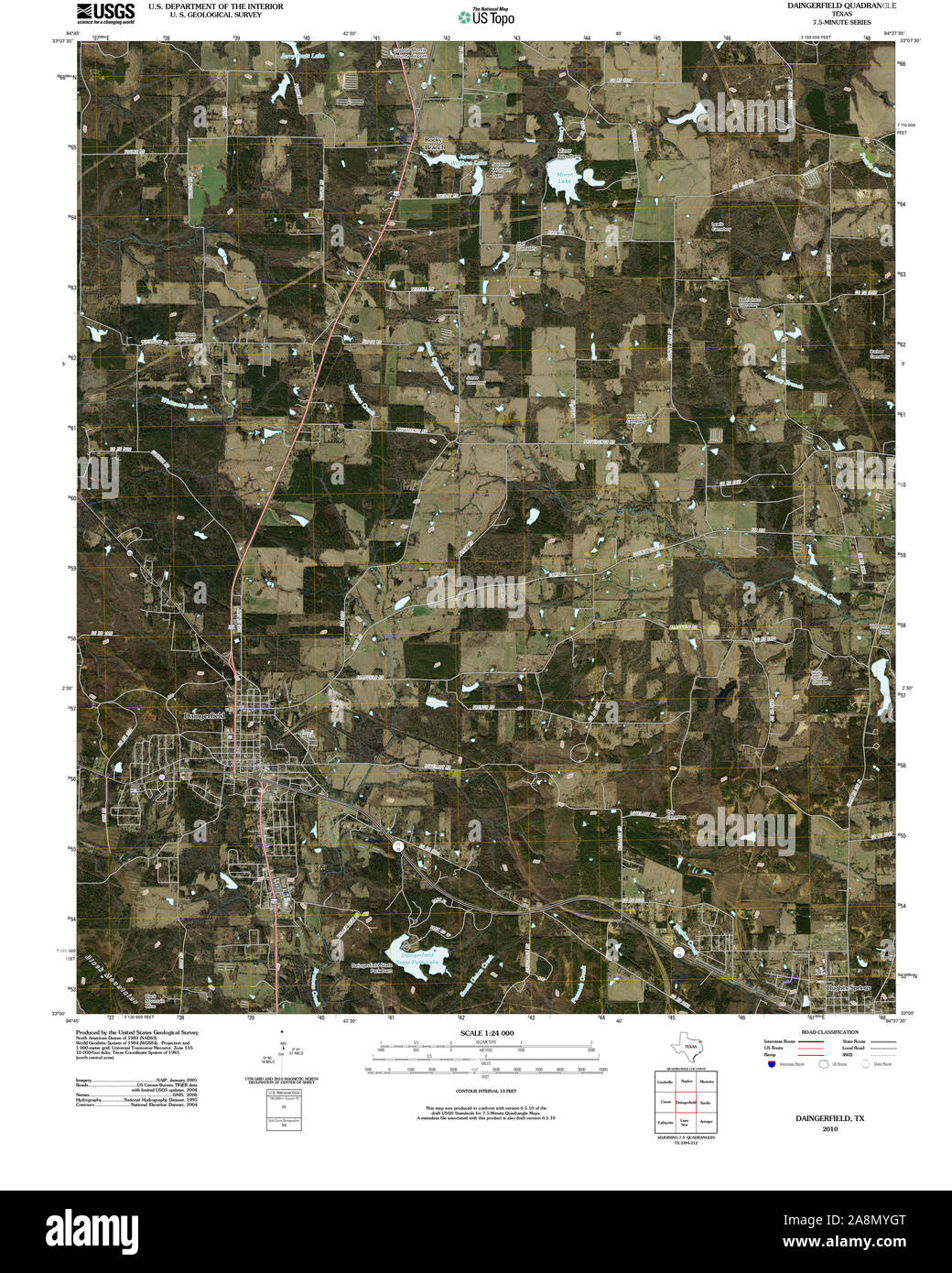 Daingerfield map Cut Out Stock Images & Pictures - Alamy