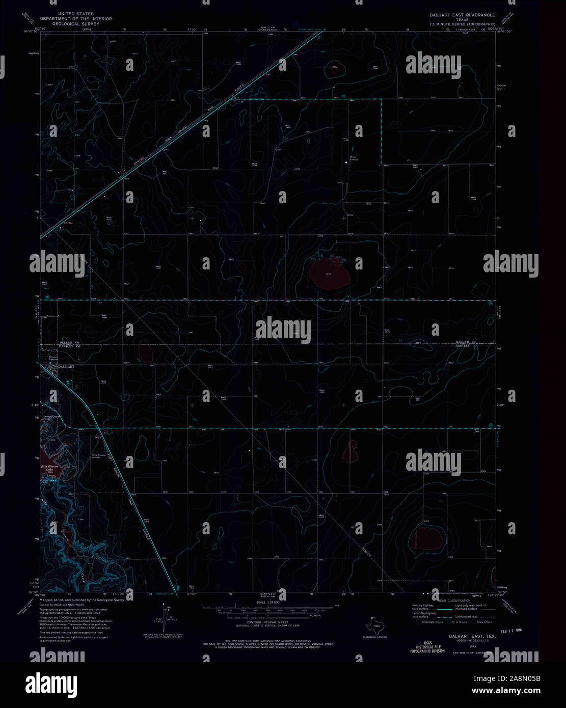 Map of dalhart hi-res stock photography and images - Alamy