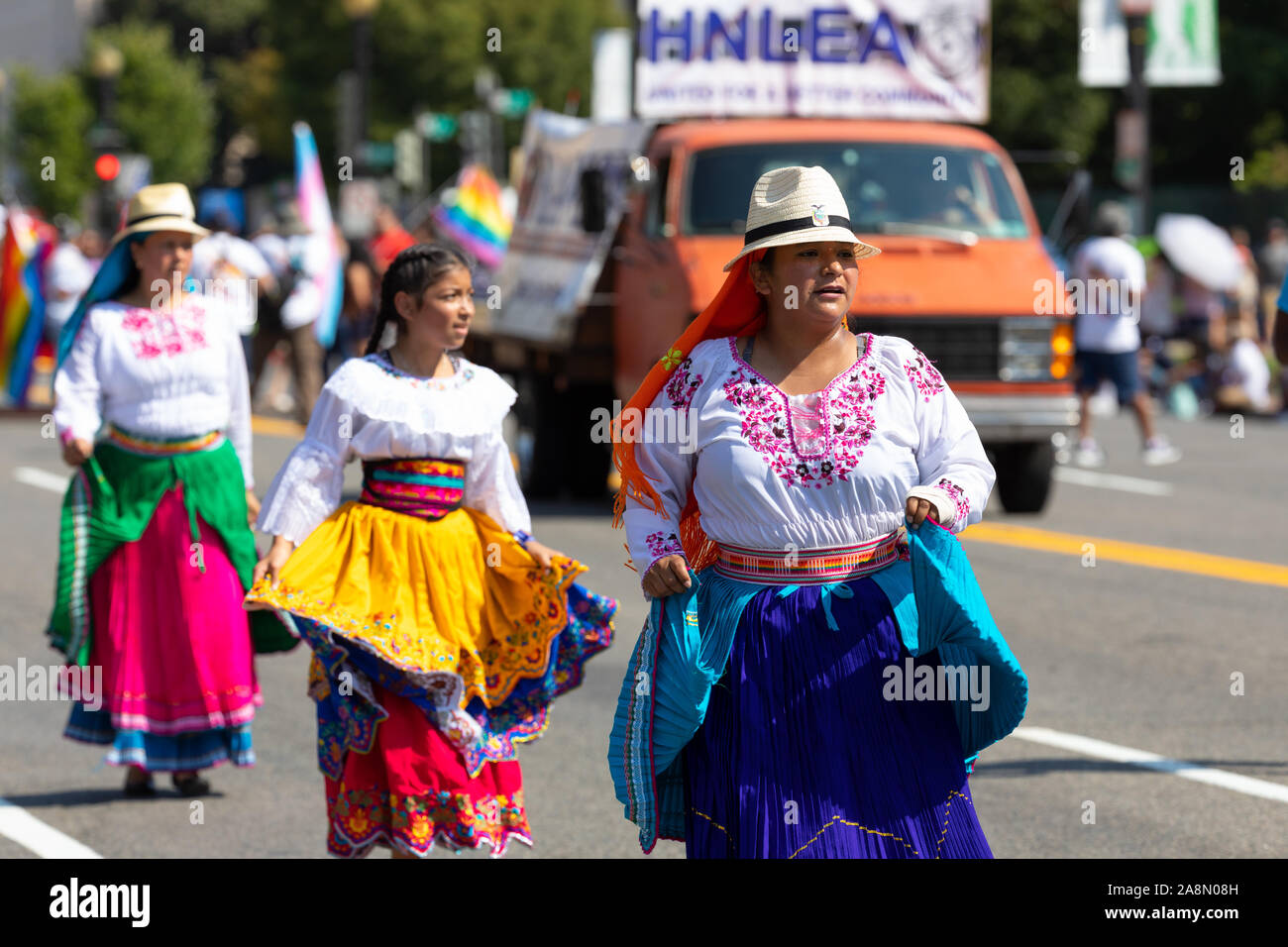 Washington DC, USA - September 21, 2019: The Fiesta DC, Ecuadorian ...
