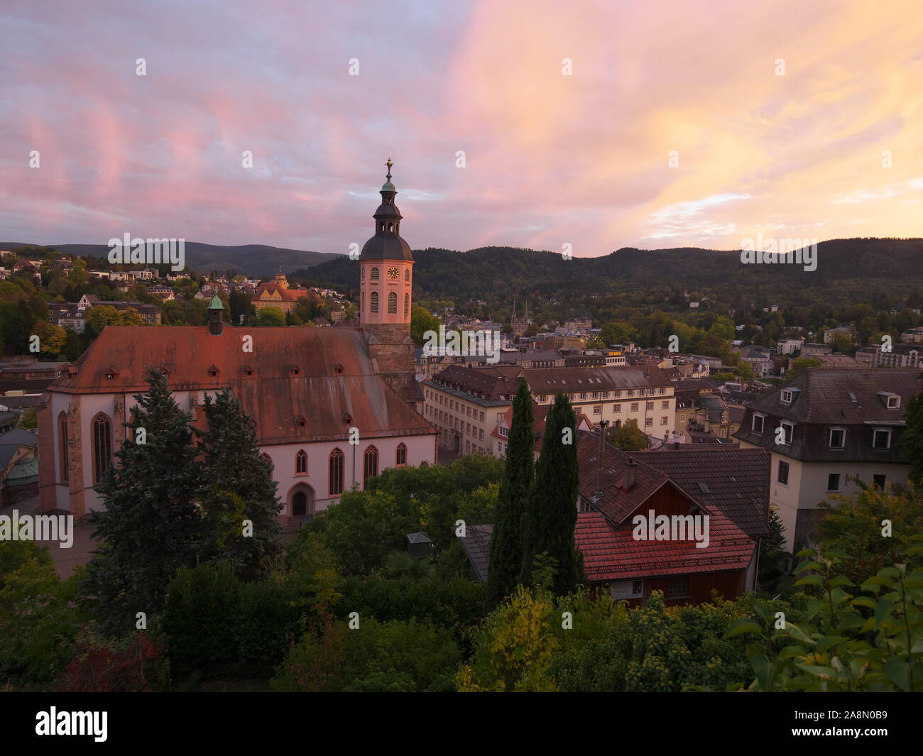 Baden Baden at Sunset Stock Photo - Alamy
