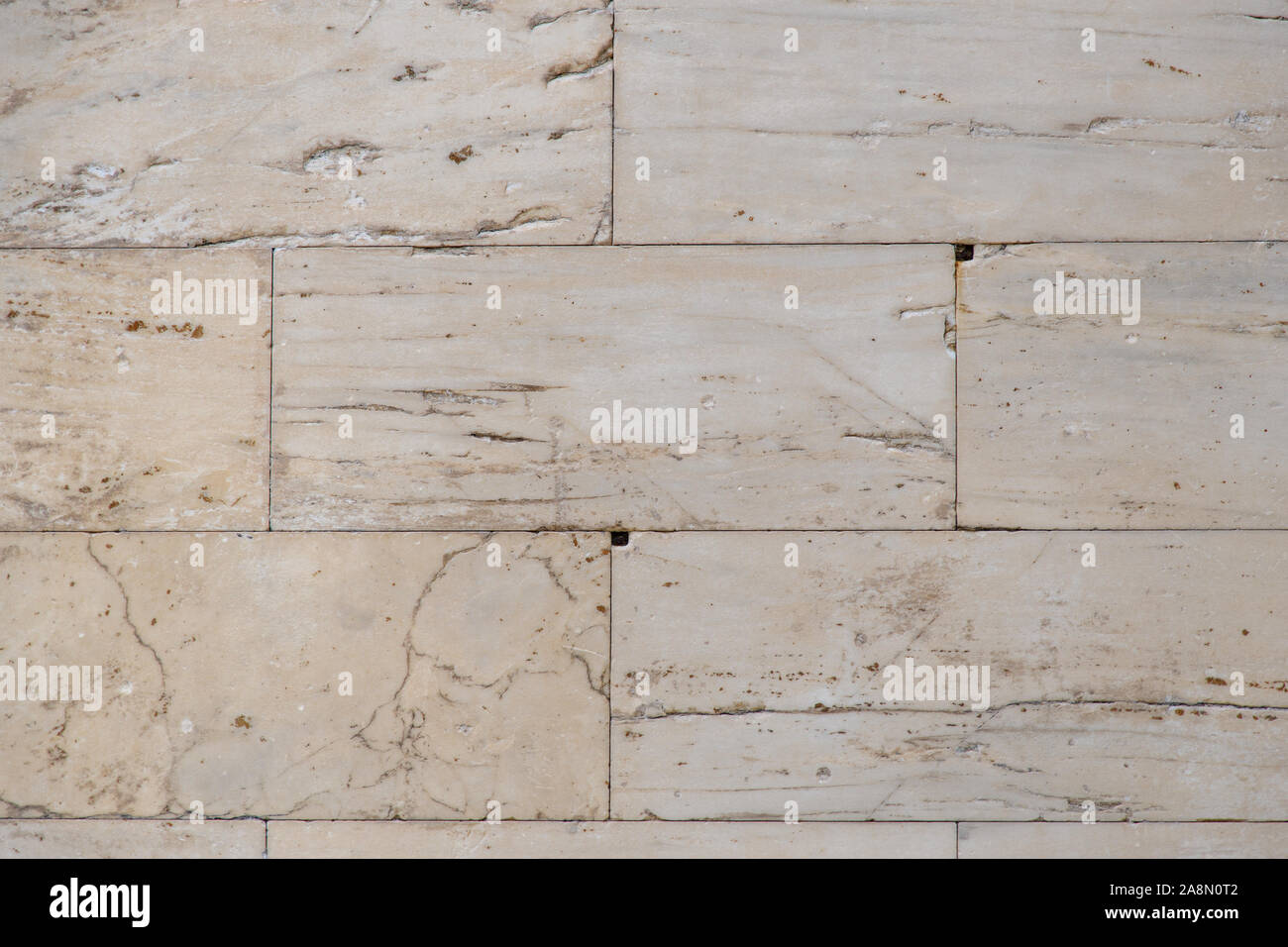 A fragment of the wall of the ancient temple in the Acropolis, built of ...
