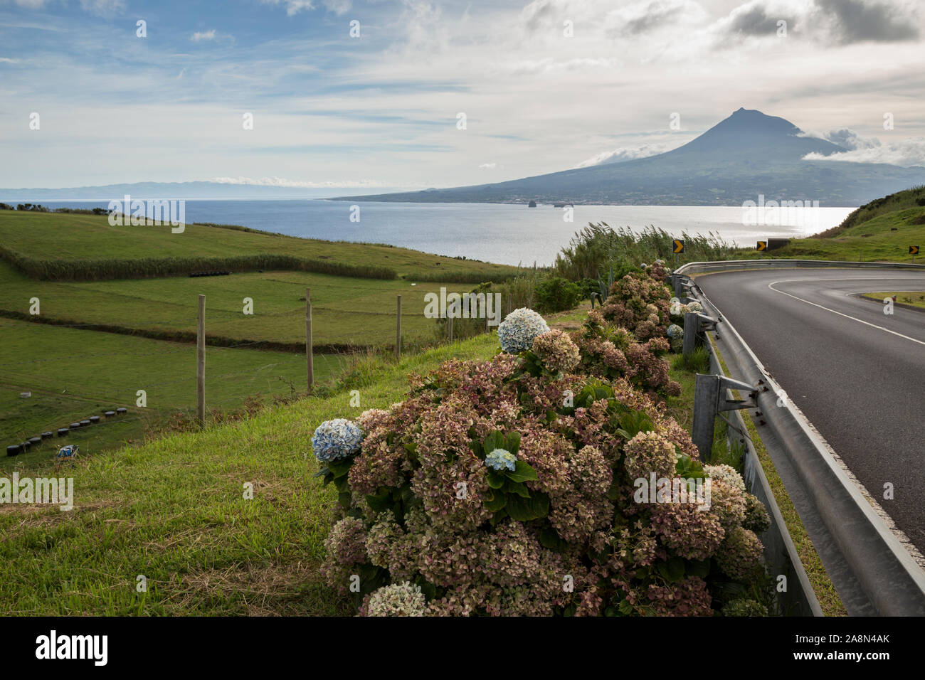 Pico viewed from Faial. Azores, Portugal Stock Photo - Alamy