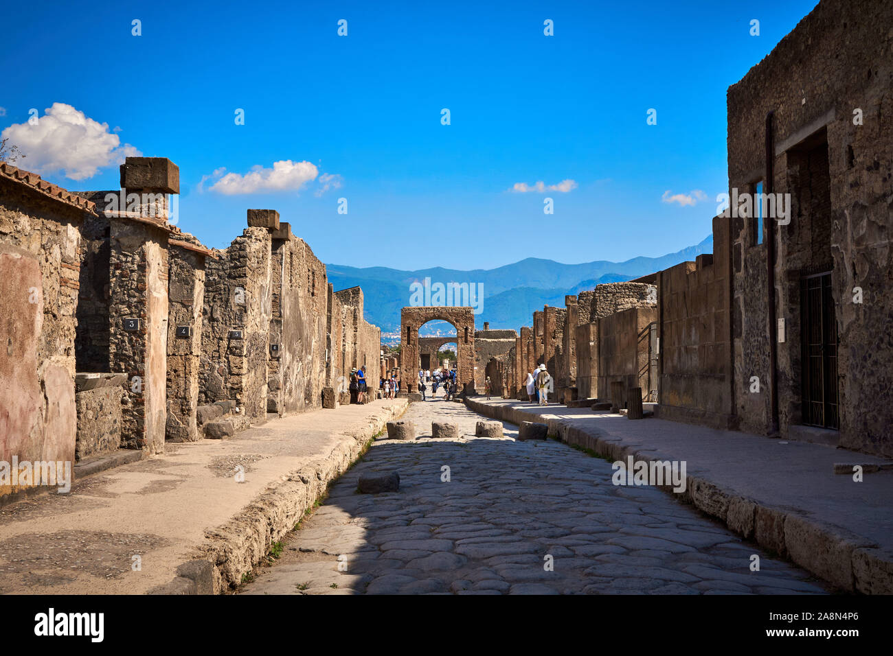 The city ruins of Pompeii Italy Stock Photo - Alamy