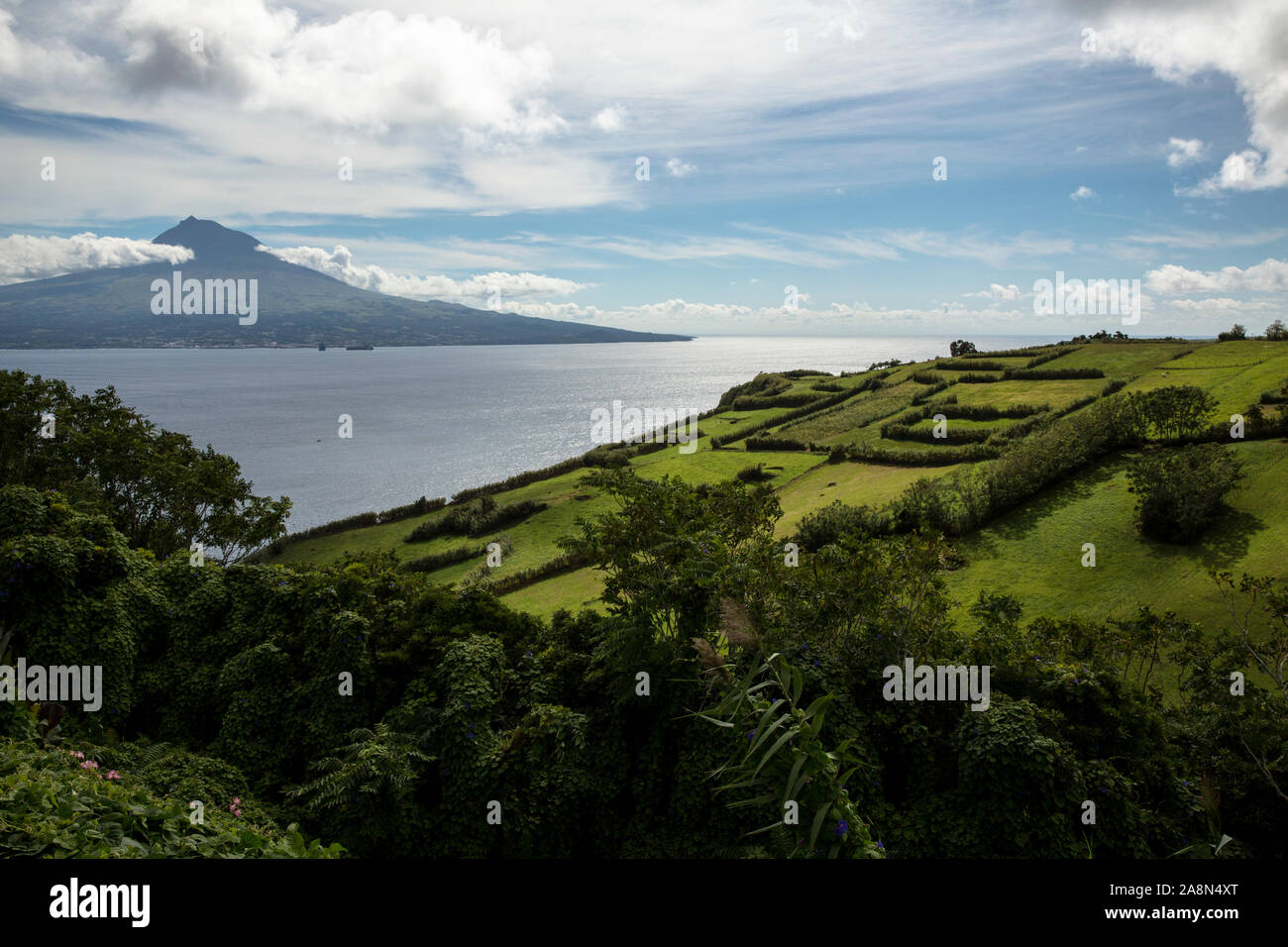 Pico viewed from Faial. Azores, Portugal Stock Photo - Alamy