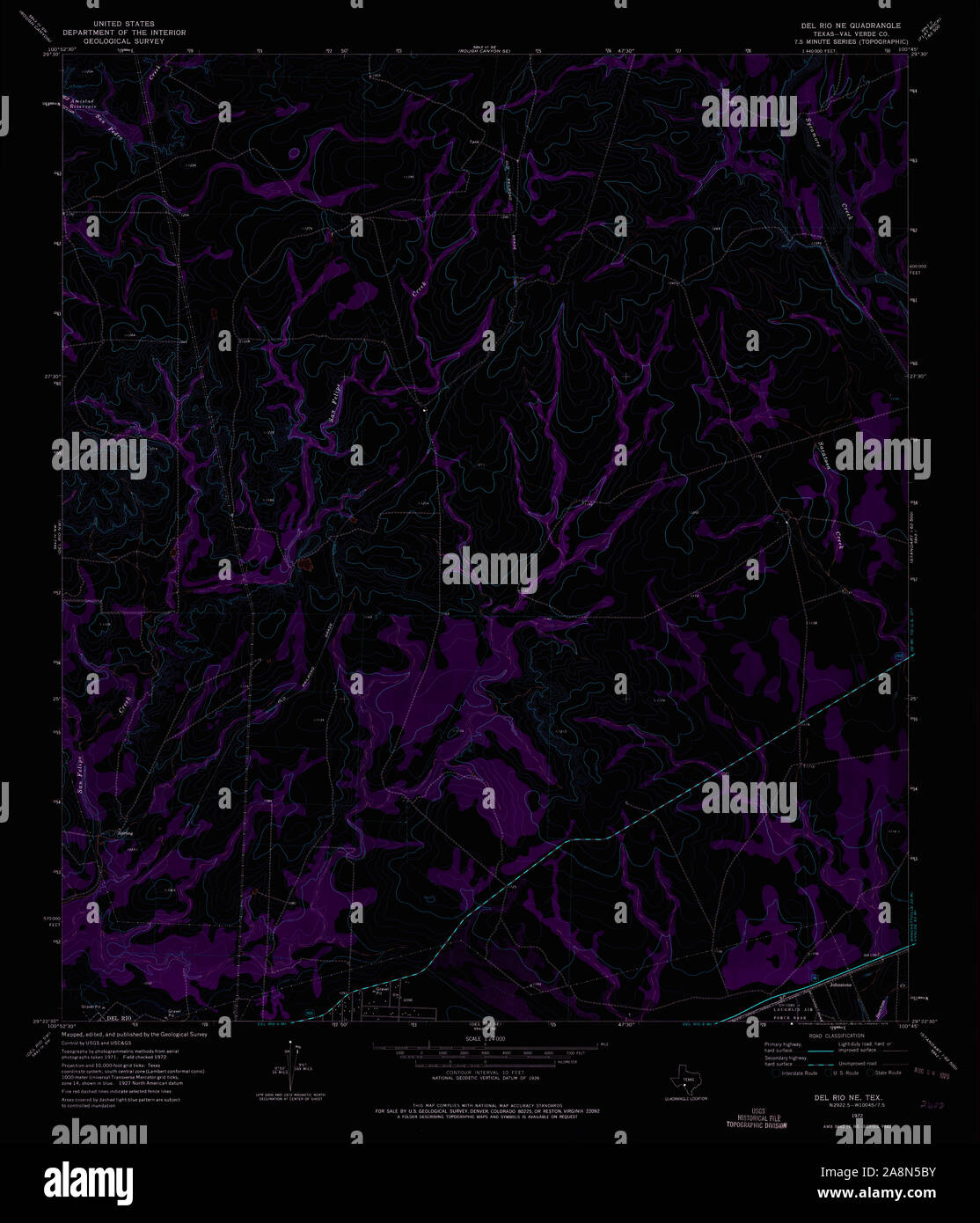 Map of del rio texas hi-res stock photography and images - Alamy