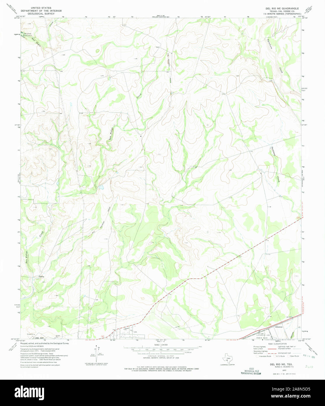 Map of del rio texas hi-res stock photography and images - Alamy