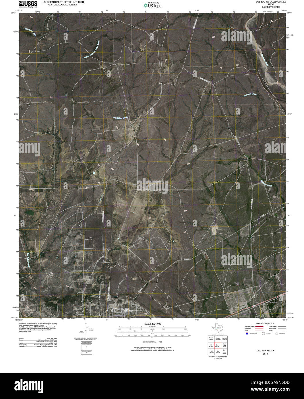 Del rio texas map hi-res stock photography and images - Alamy