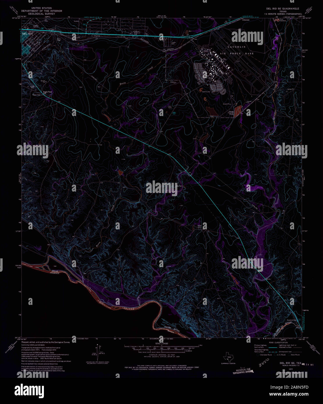 Del rio texas map hi-res stock photography and images - Alamy