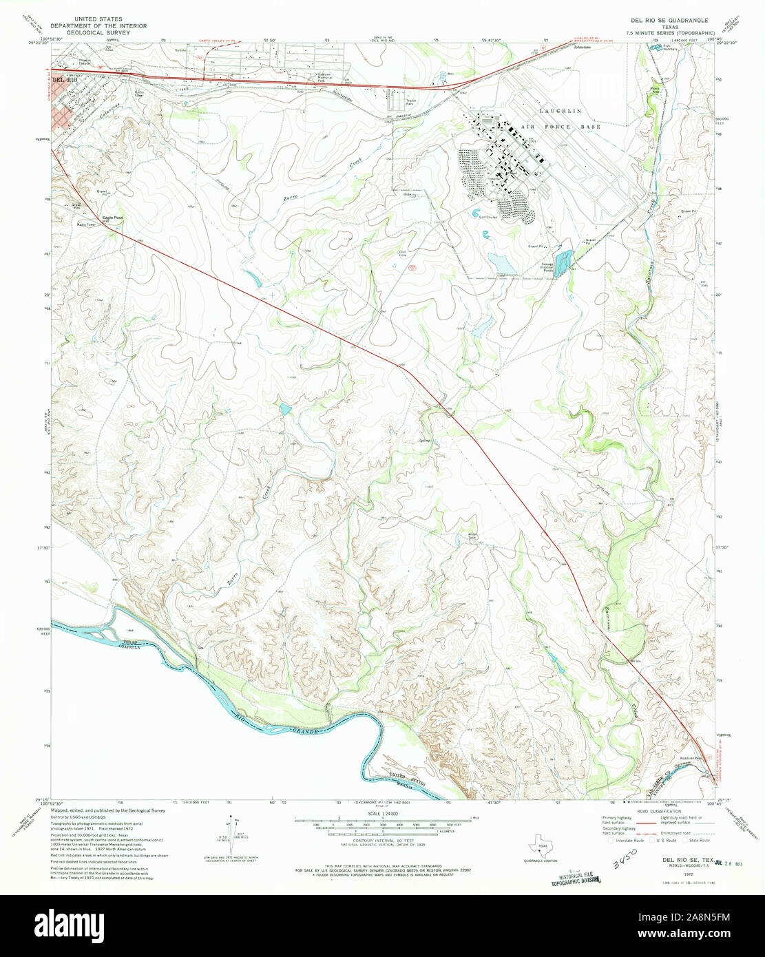 Map of del rio texas hi-res stock photography and images - Alamy