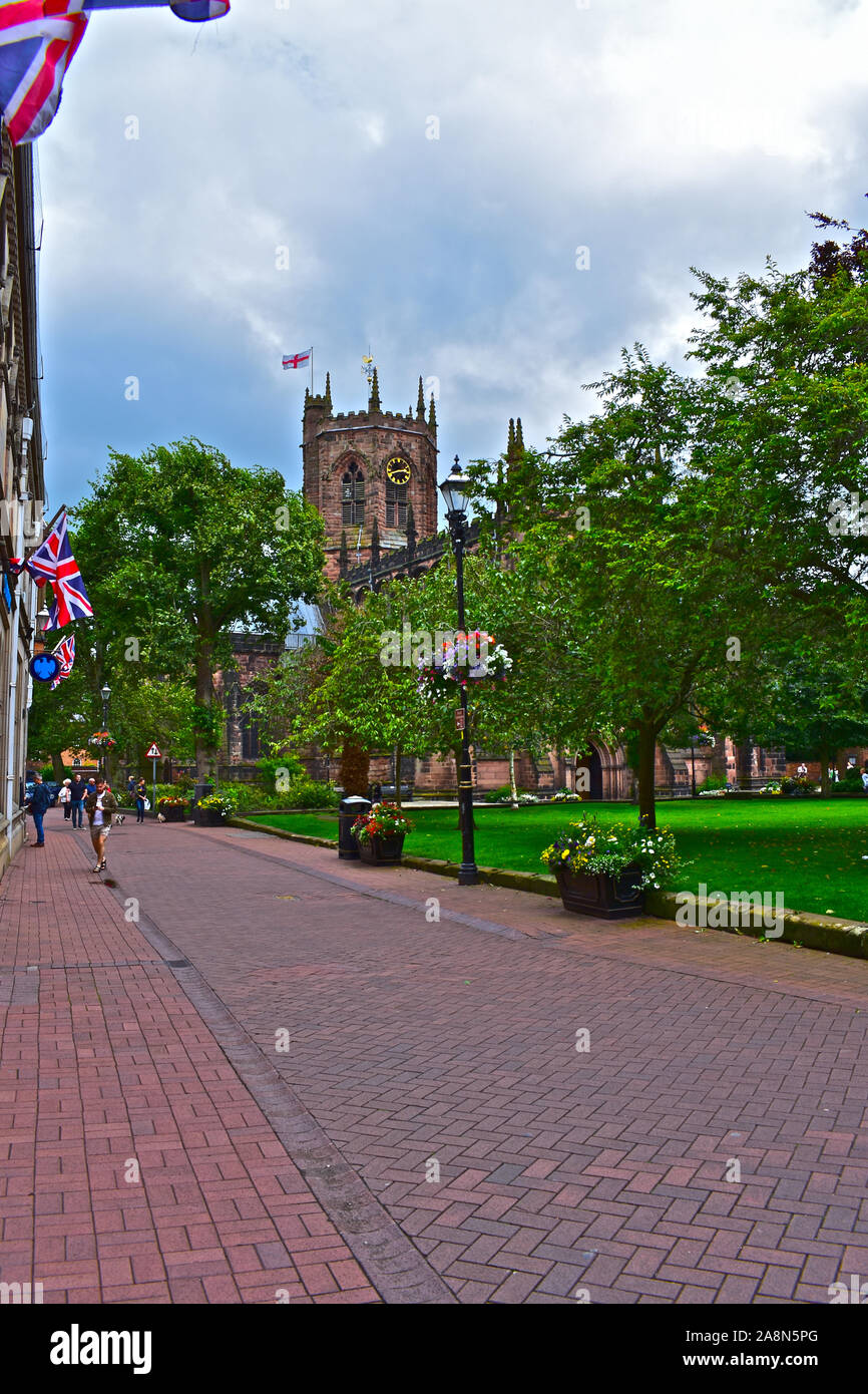 St Mary's Church Nantwich is the oldest building in this ancient market ...