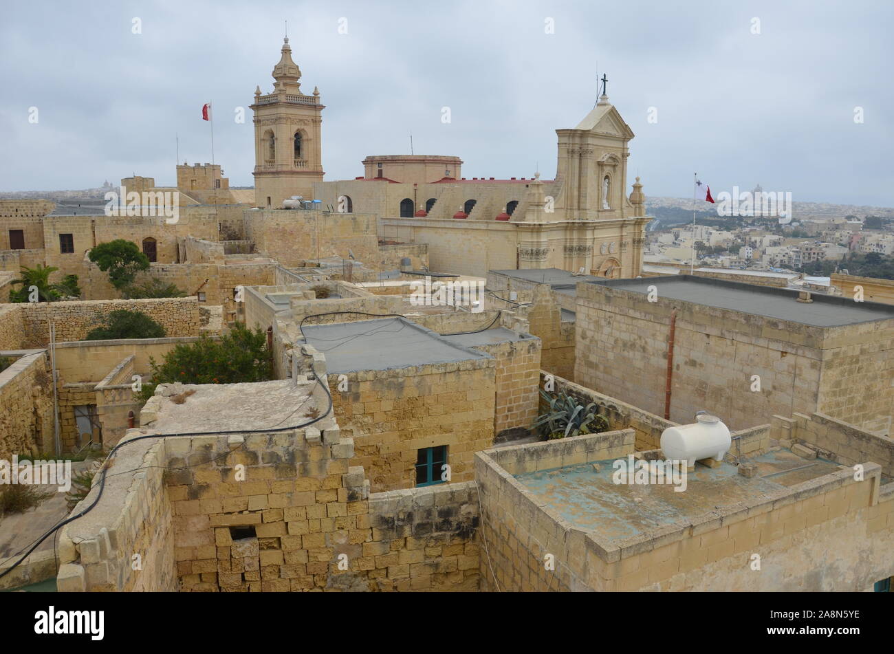 Cathedral of the Assumption in Victoria (Rabat), Gozo Stock Photo - Alamy