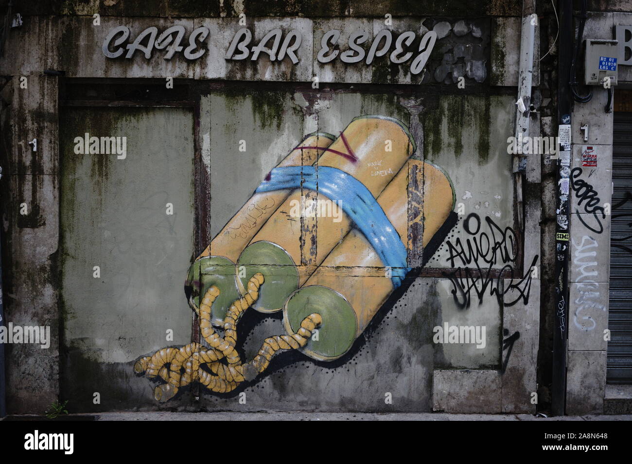 Dynamite graffiti hi-res stock photography and images - Alamy