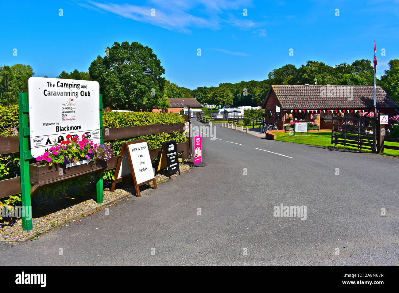 The Camping & Caravanning Club site at Hanley Swan, known as 'Blackmore ...