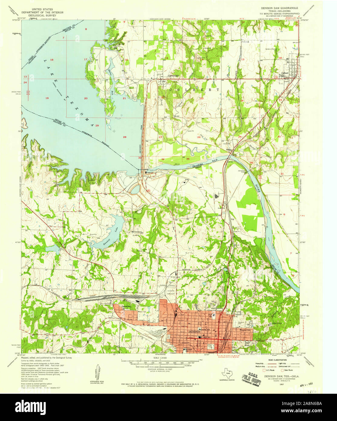 Denison map hi-res stock photography and images - Alamy