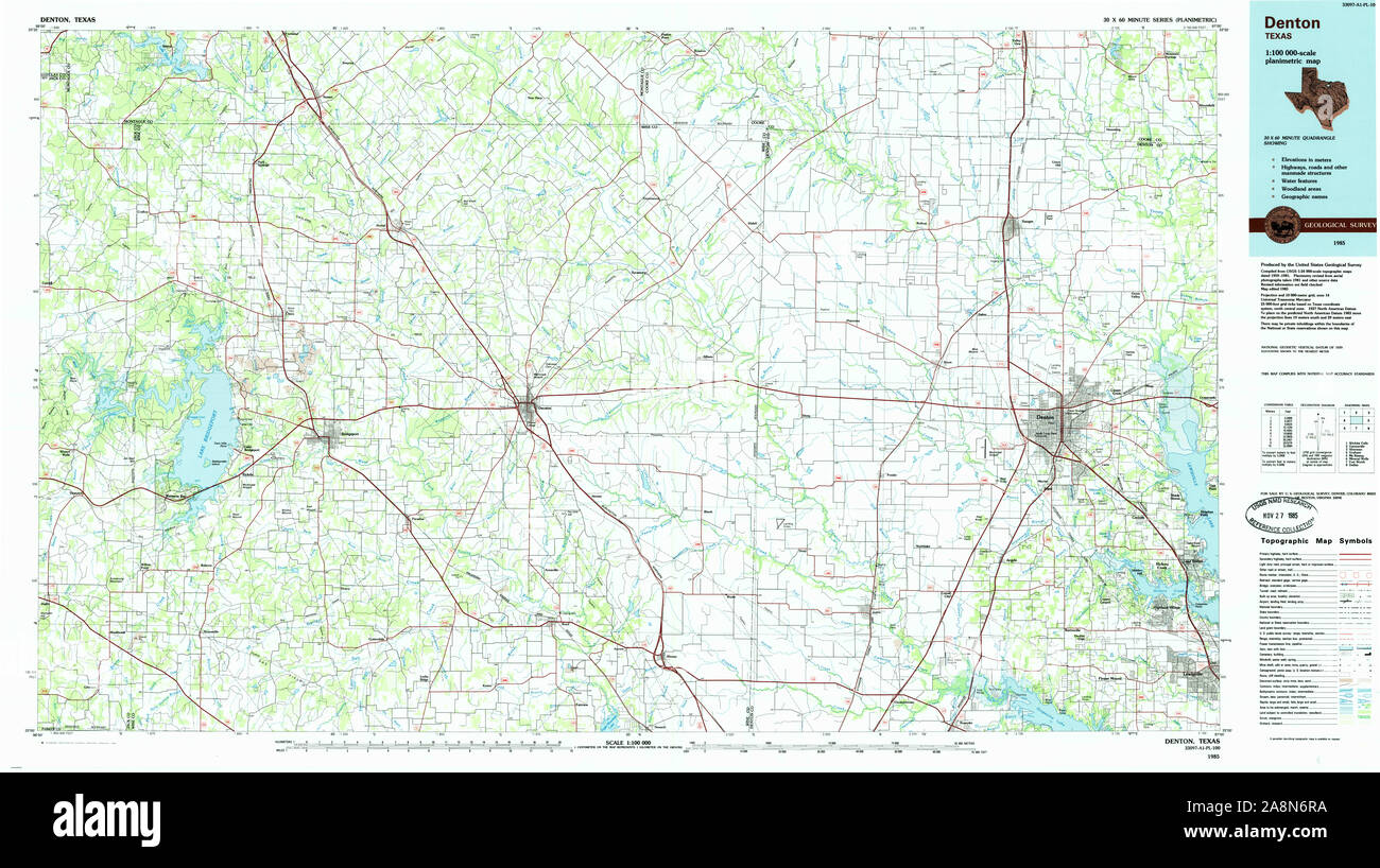 Denton tx map hi-res stock photography and images - Alamy