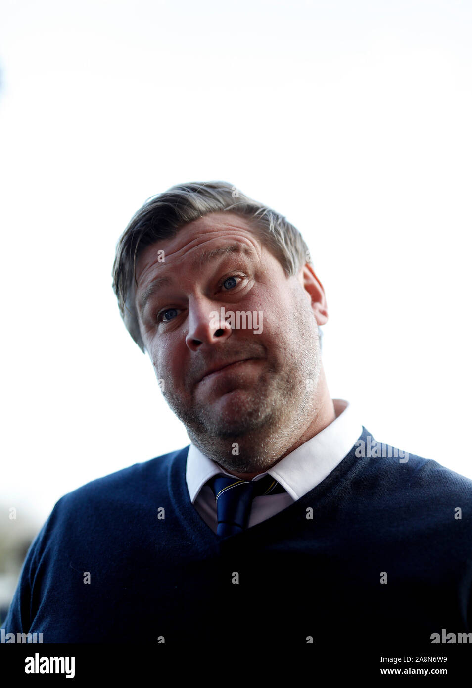 Oxford United manager Karl Robinson before the FA Cup First Round match ...
