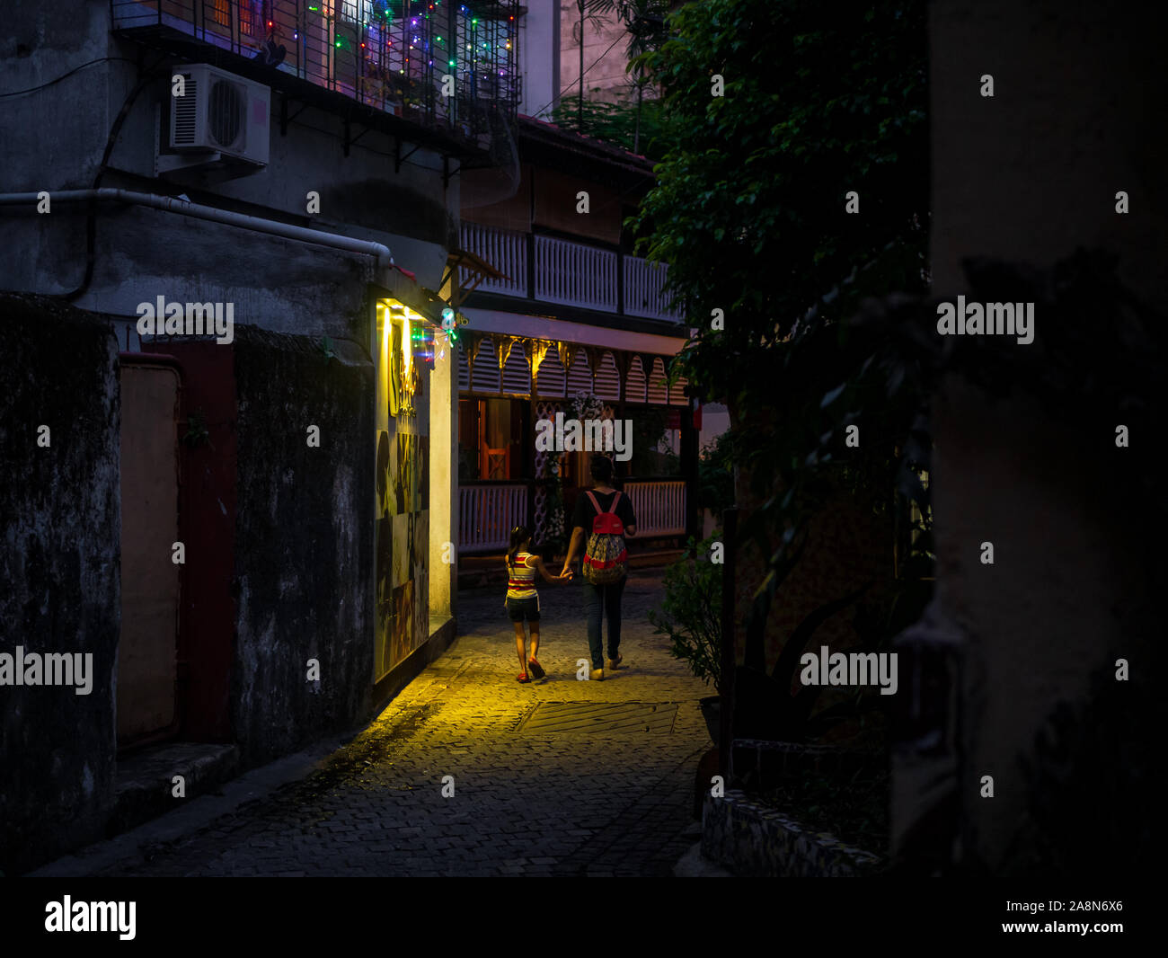 Mumbai, India - October 28,2019 : Heritage houses in a lane of ...