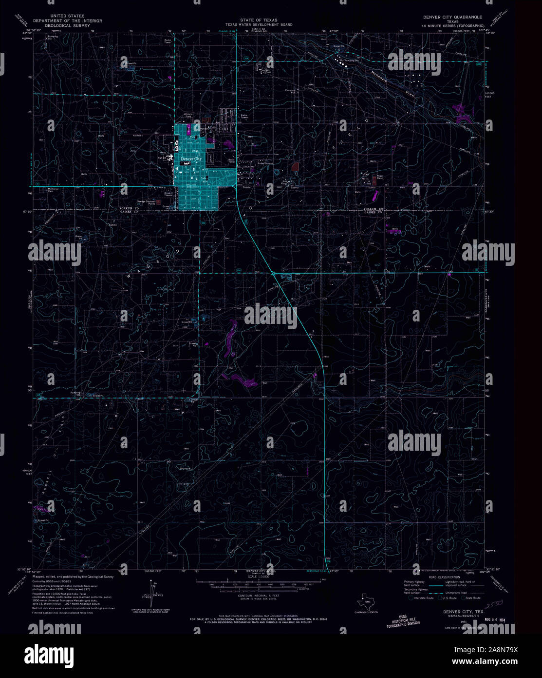 Denver map historical hi-res stock photography and images - Alamy
