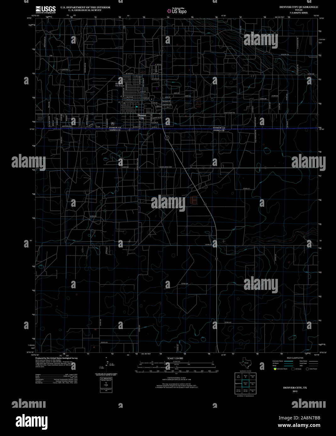 Denver map historical hi-res stock photography and images - Alamy