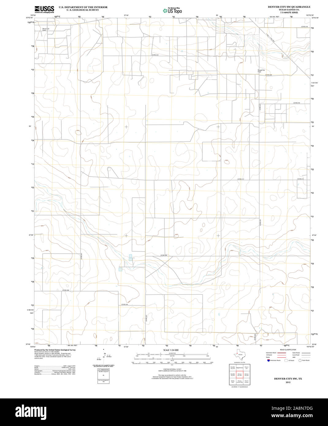 Denver map historical hi-res stock photography and images - Alamy