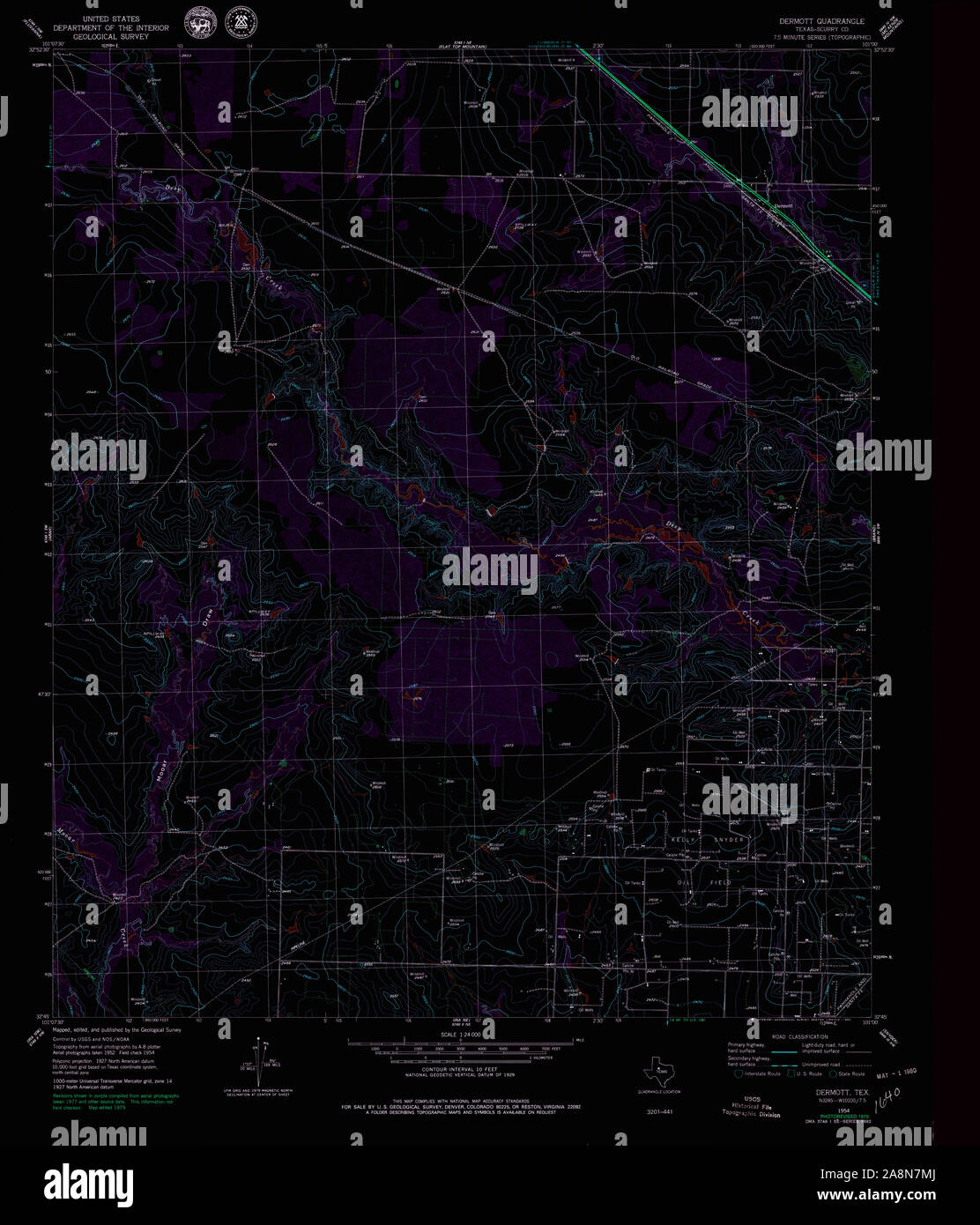 Map of dermott hi-res stock photography and images - Alamy