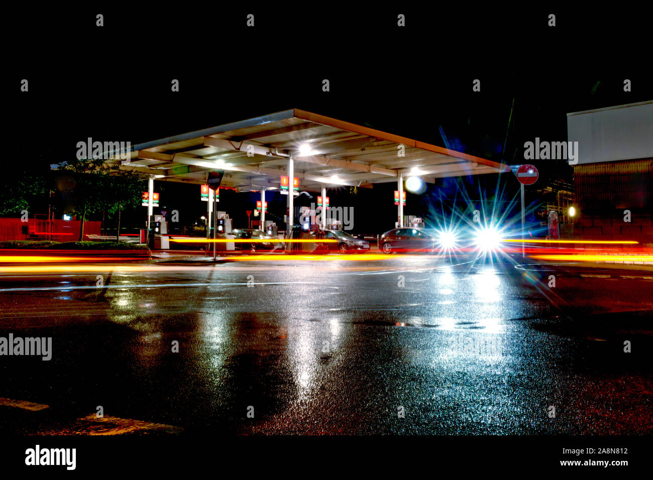 Night service gas fuel filling hi-res stock photography and images - Alamy