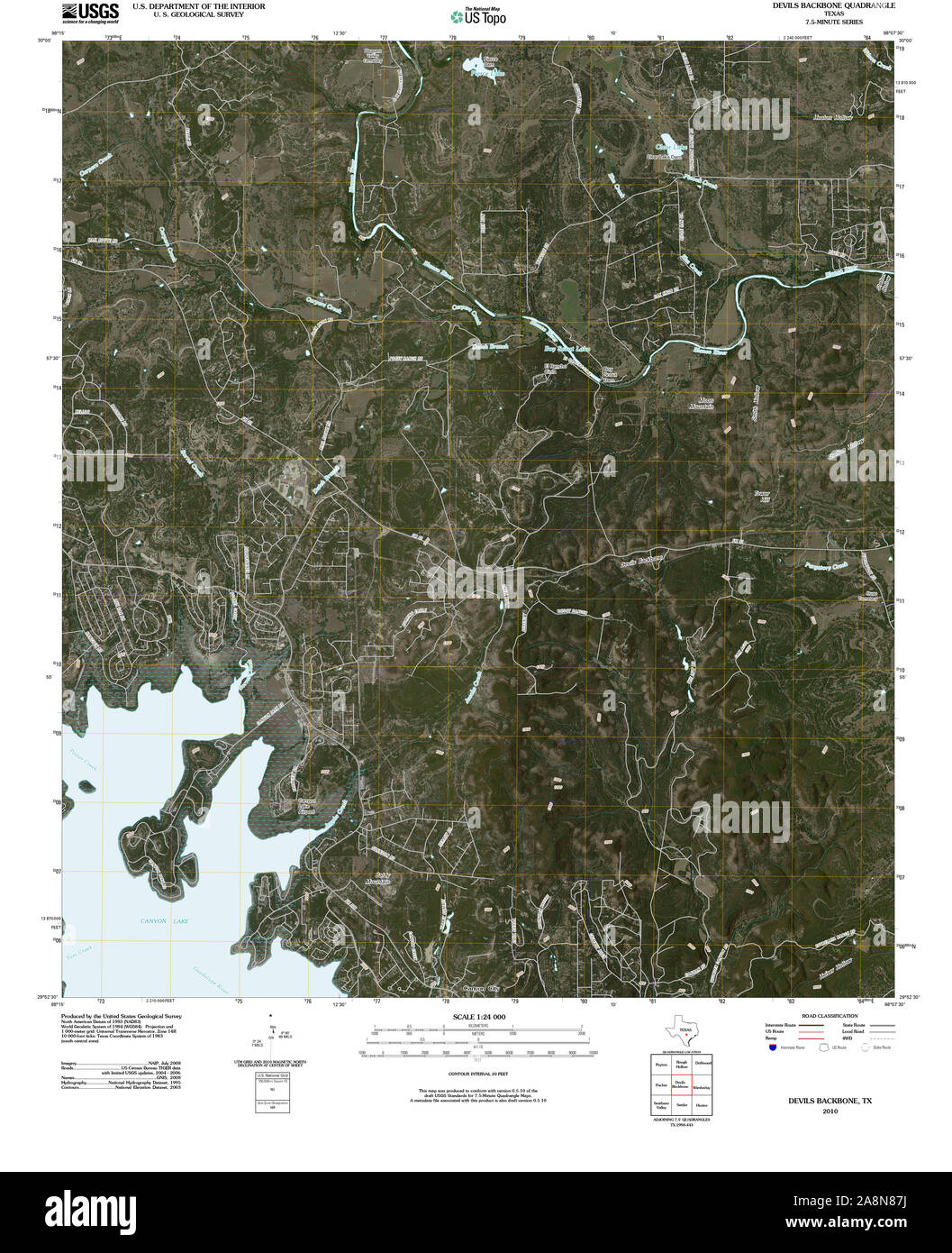 Devils backbone texas hi-res stock photography and images - Alamy