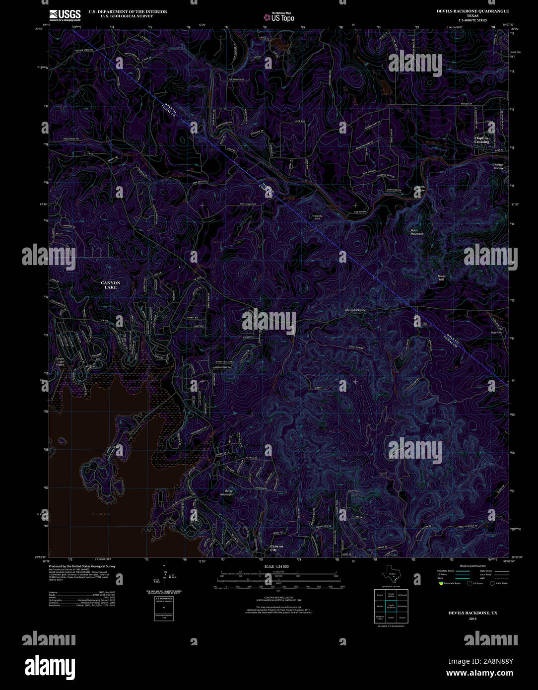 Devil's backbone texas hi-res stock photography and images - Alamy