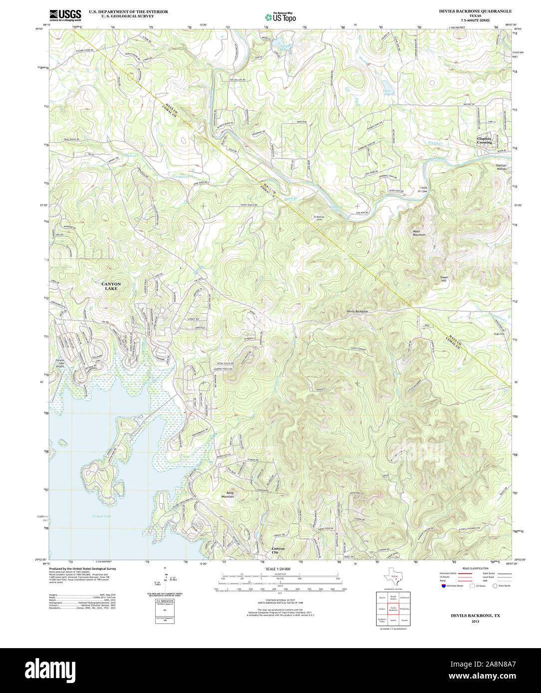 Devil's backbone texas hi-res stock photography and images - Alamy