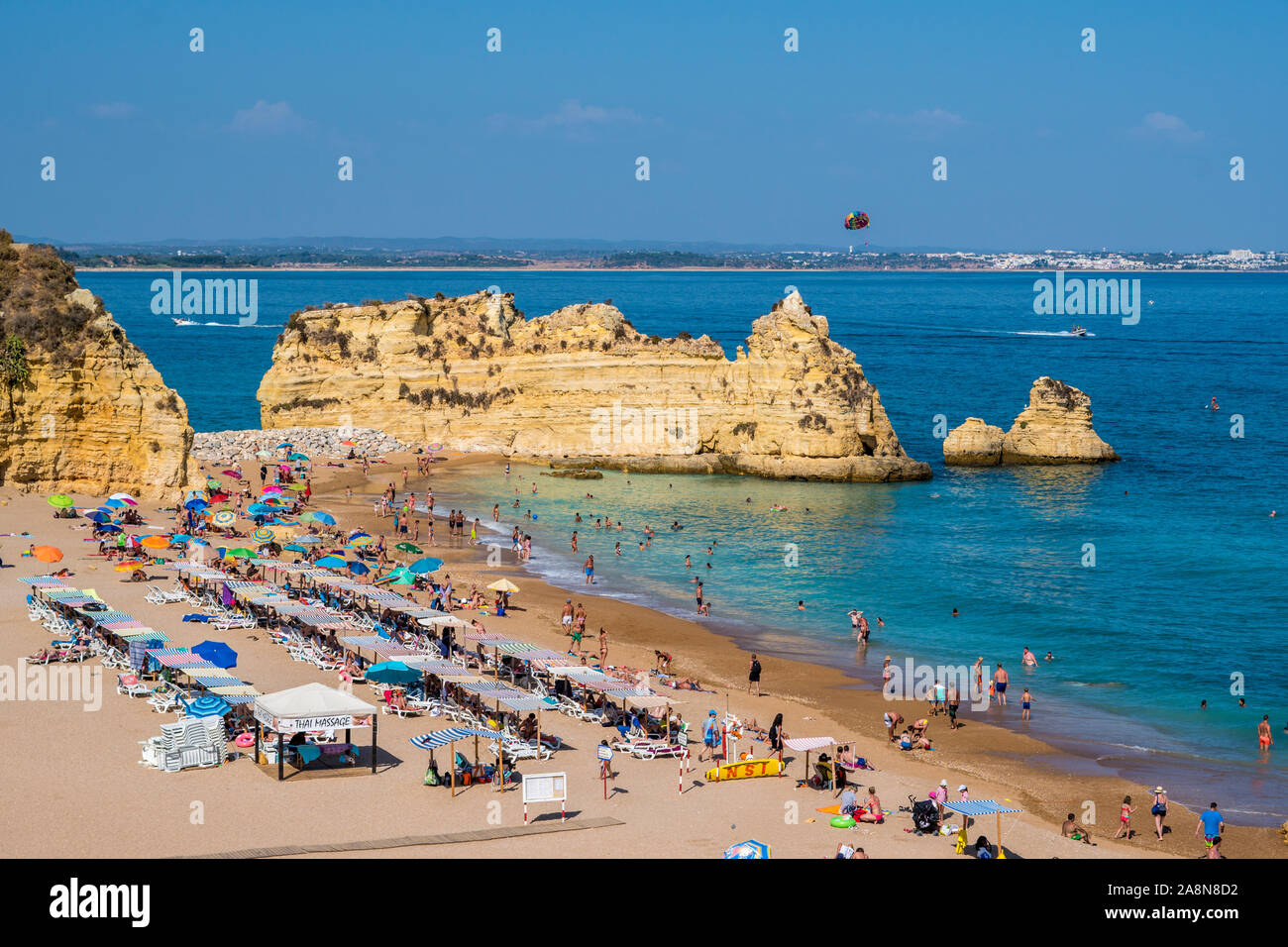 Europa, Portugal, Algarve, Praia Batata, Praia Dona Ana, Strand, Meer ...
