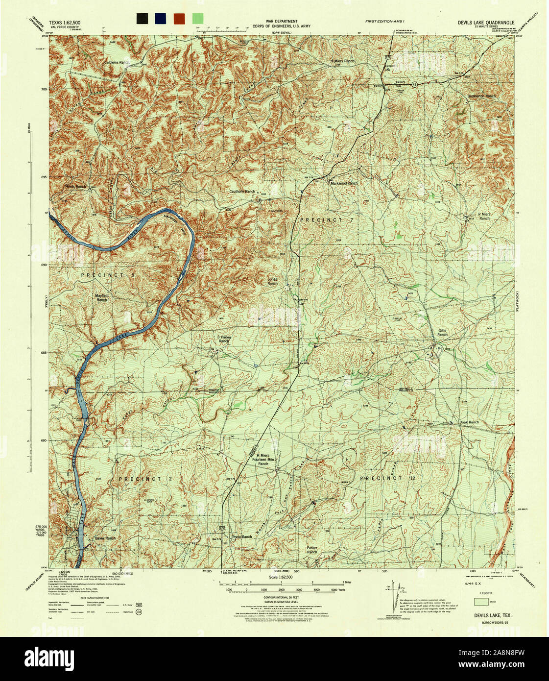 Map of devils lake hi-res stock photography and images - Alamy