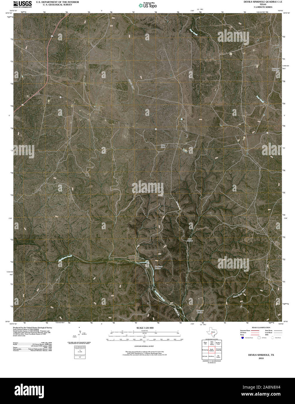 Devils sinkhole Cut Out Stock Images & Pictures - Alamy