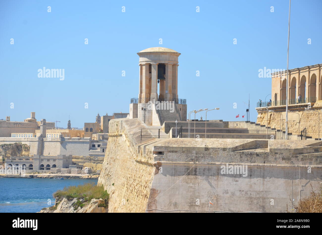 Siege Bell Memorial, Valletta Stock Photo - Alamy