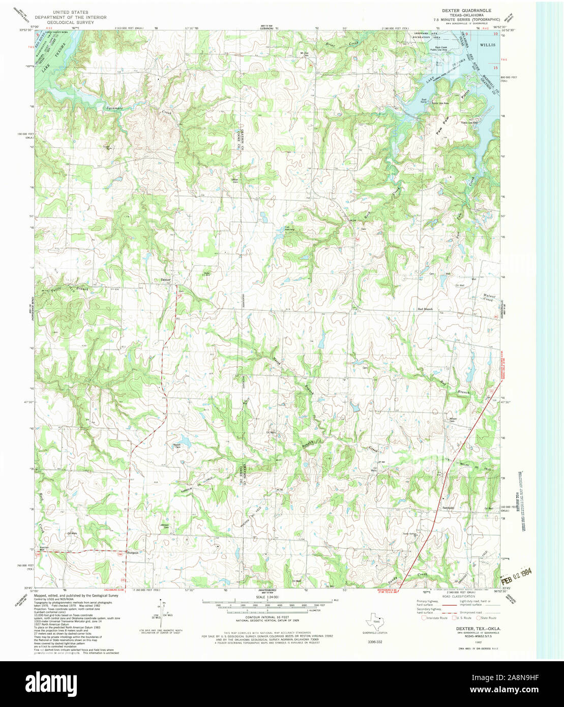 Map of dexter hi-res stock photography and images - Alamy