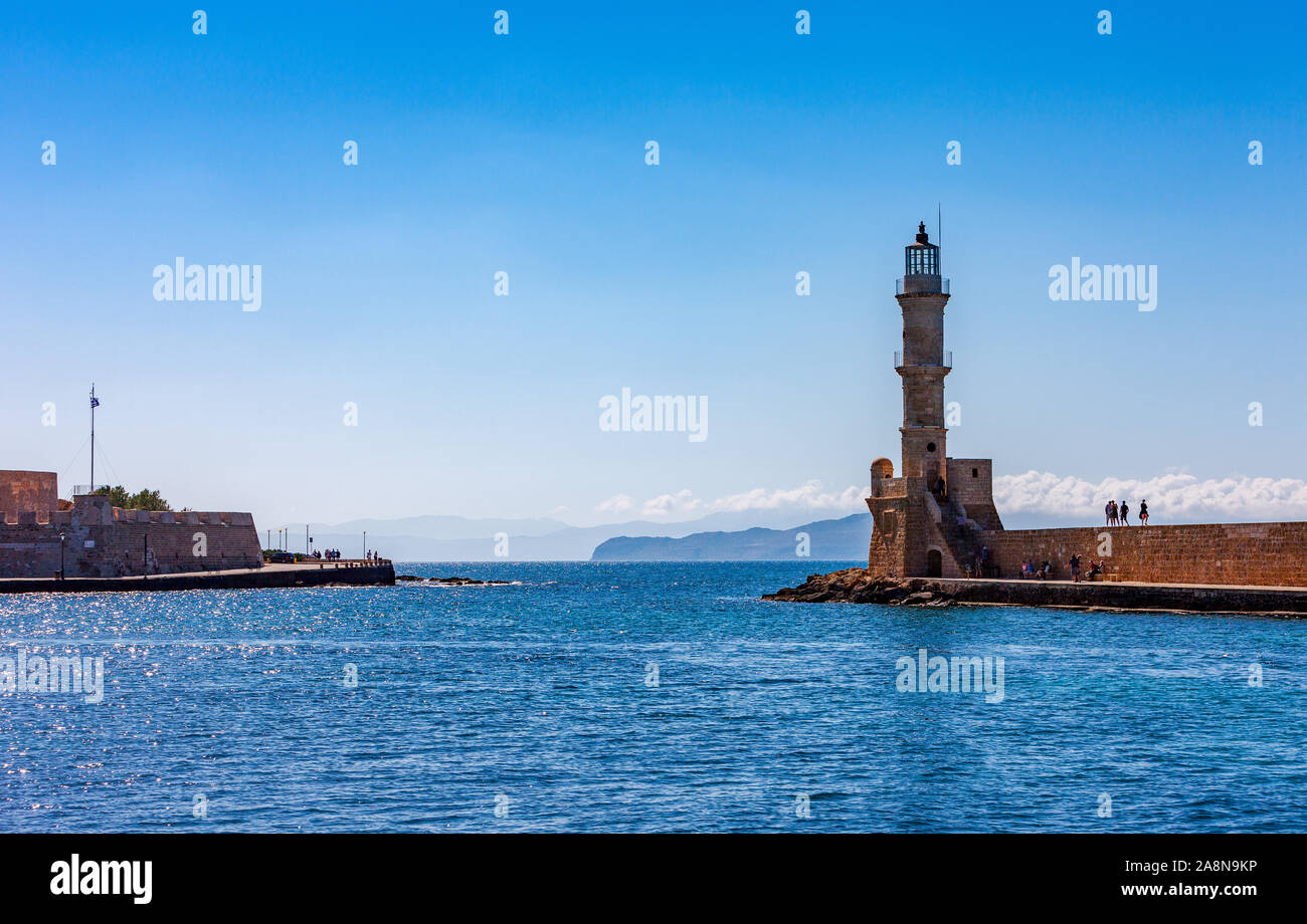 Venetian lighthouse in chania hi-res stock photography and images - Alamy
