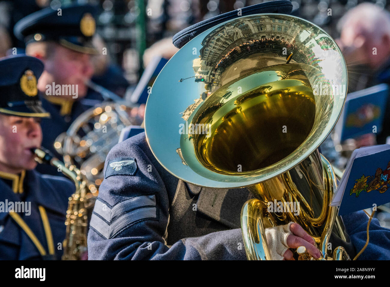 London, UK. 10th Nov, 2019. The RAF contingent arrives - The ...