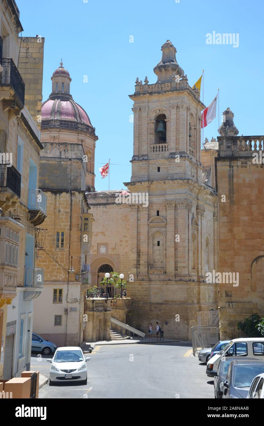 St. Lawrence's Church Birgu (Vittoriosa Stock Photo - Alamy