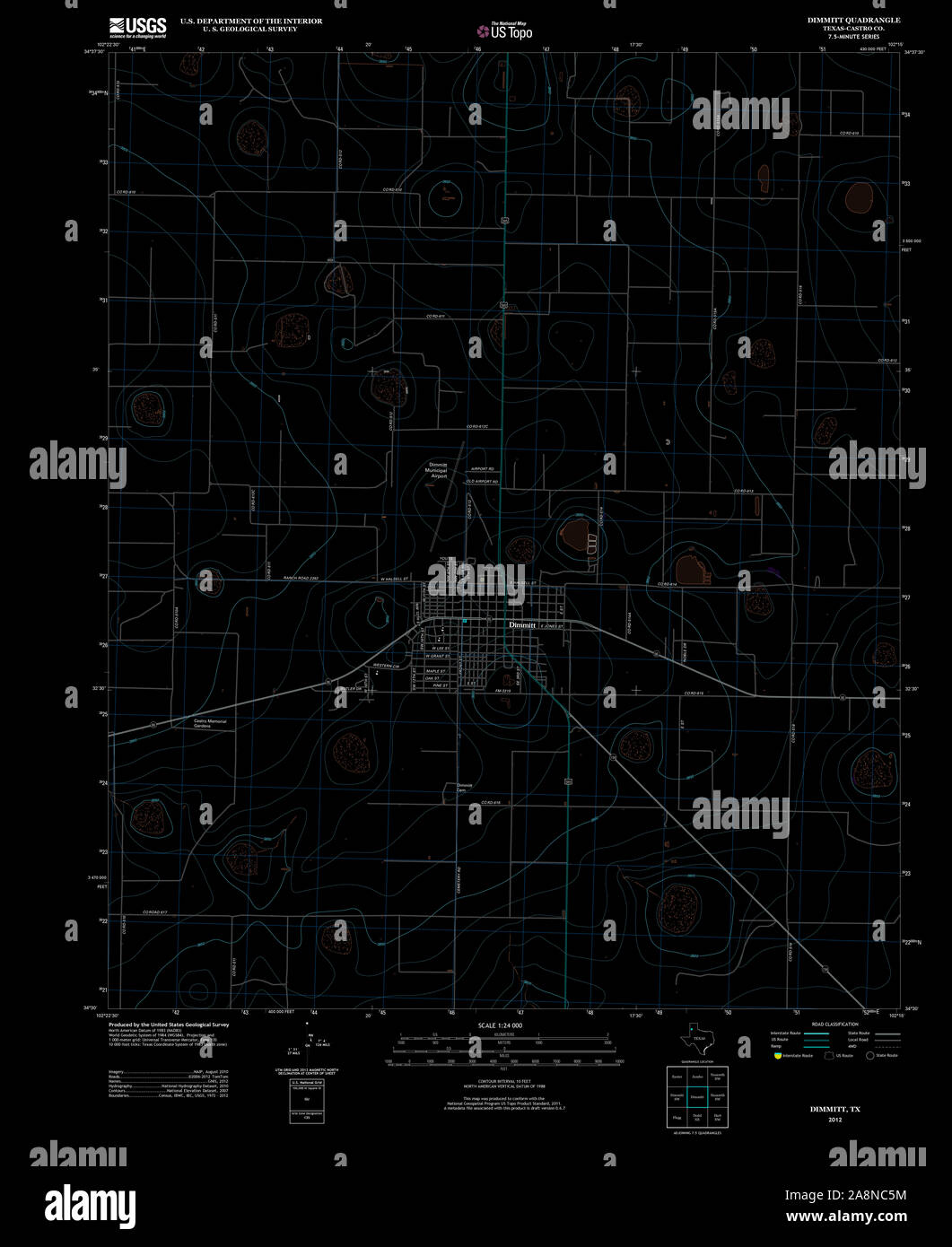 Map of dimmitt hi-res stock photography and images - Alamy