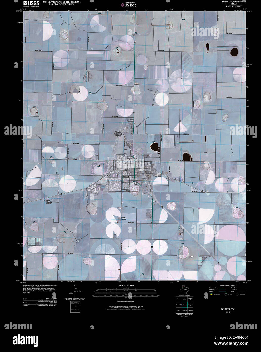 Map of dimmitt hi-res stock photography and images - Alamy