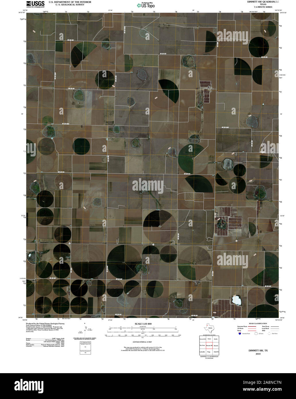 Map of dimmitt Cut Out Stock Images & Pictures - Alamy