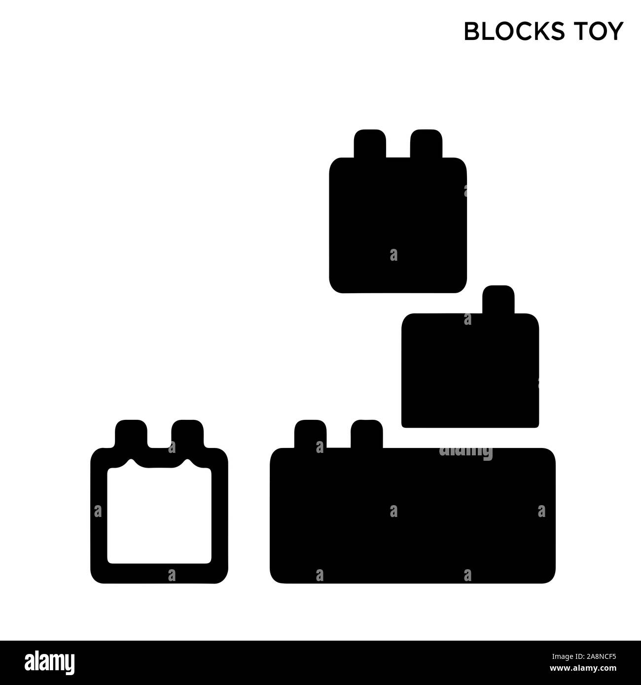Toy blocks background Black and White Stock Photos & Images - Alamy