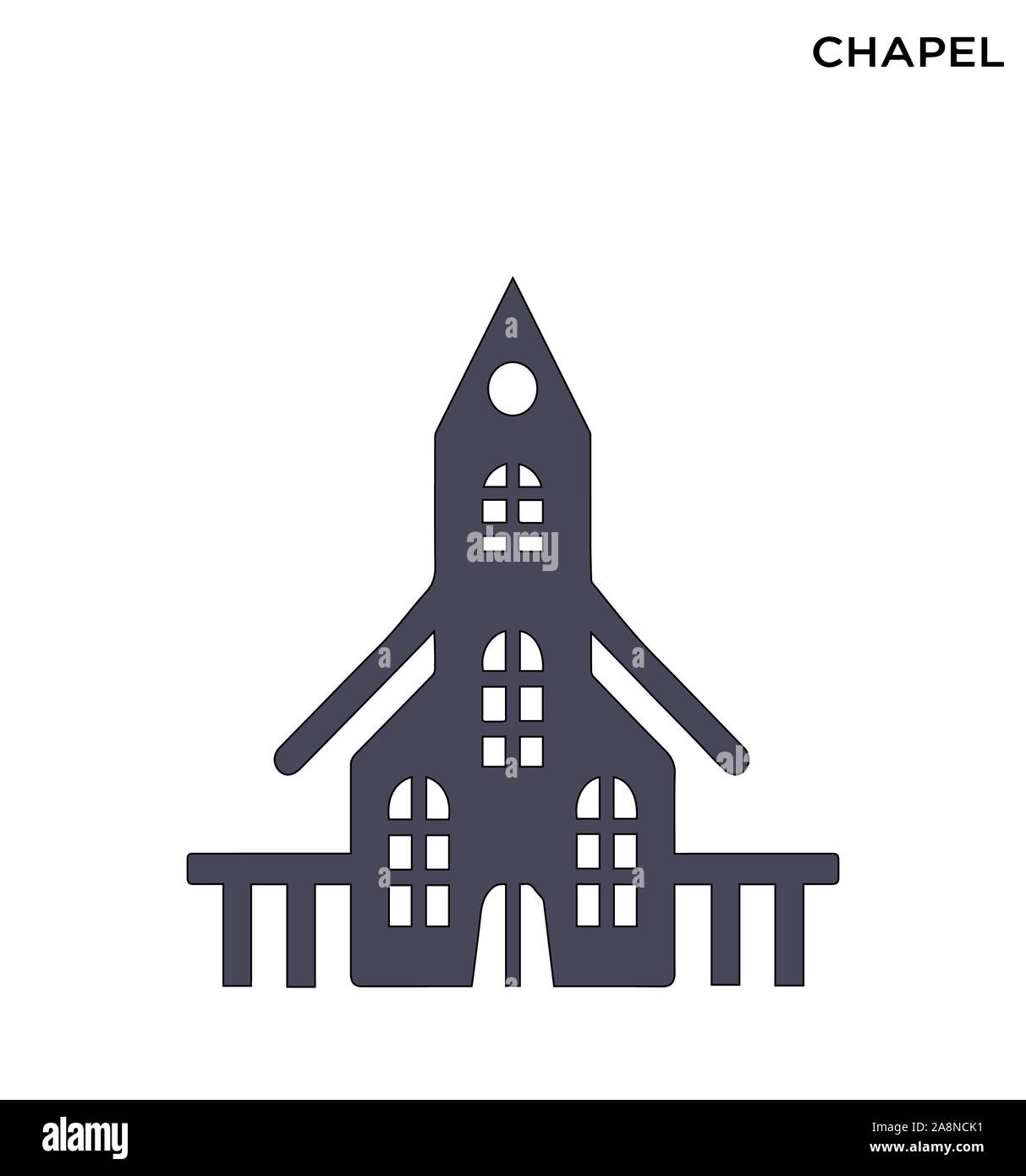 Christian symbol architecture Cut Out Stock Images & Pictures - Alamy