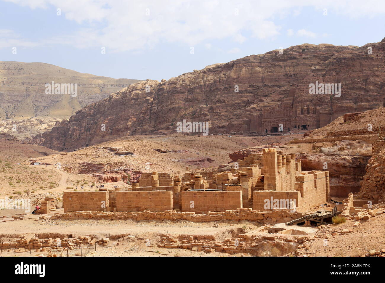 Great temple petra ruins petra hi-res stock photography and images - Alamy