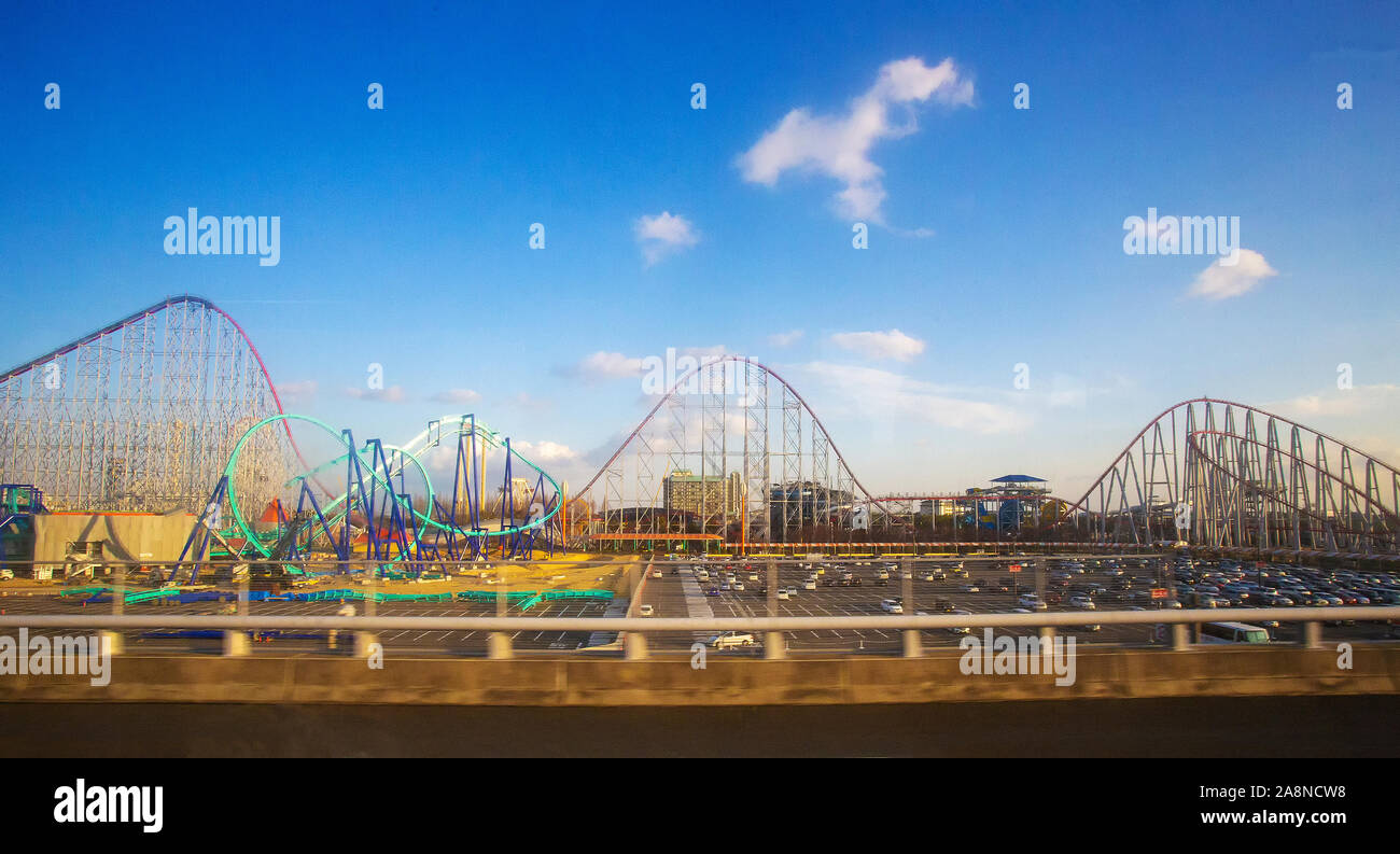 STEEP ATTRACTION PARK IN YOGOKAMA. Very high slides- breathtaking ...