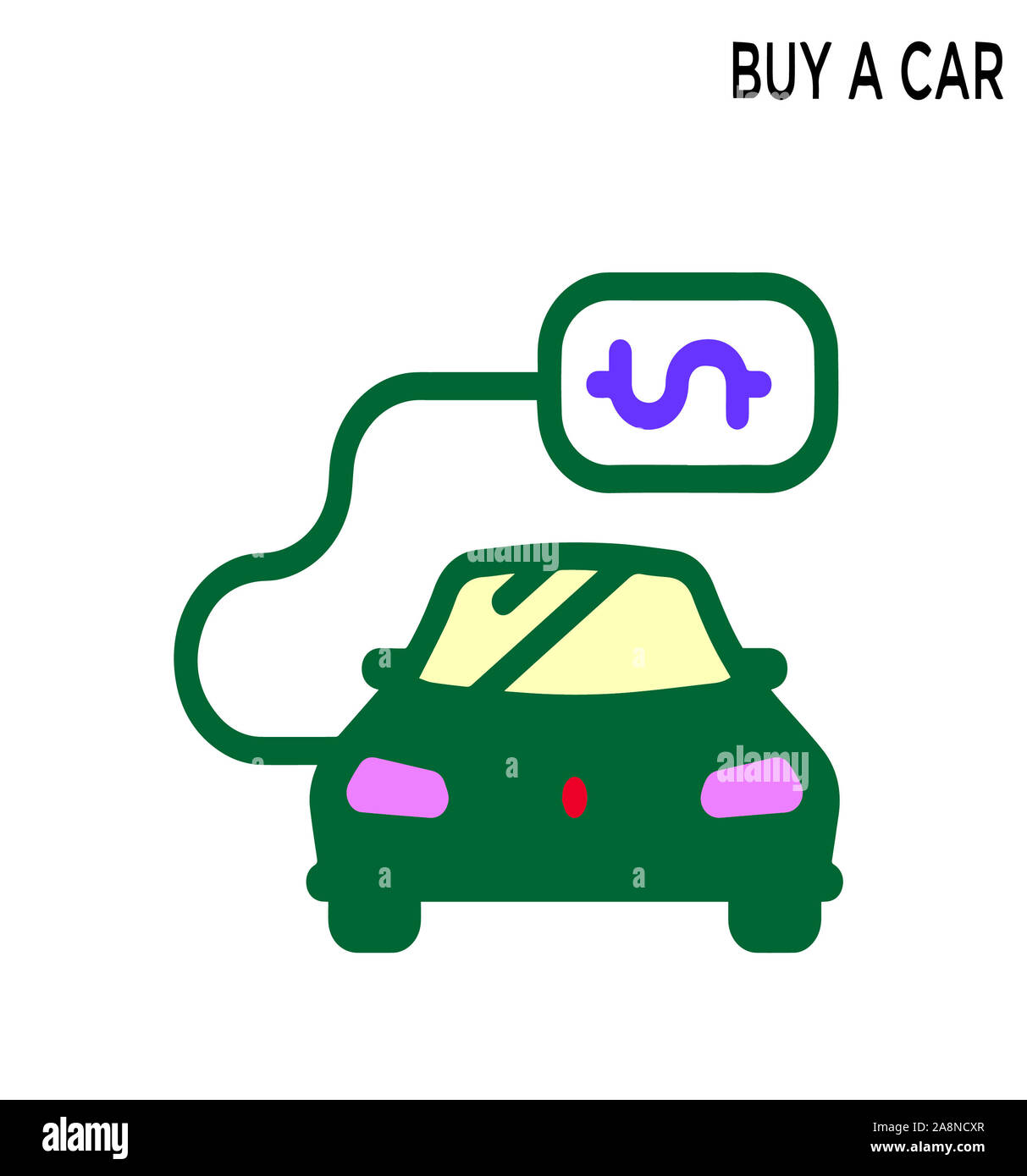 Car buying silhouette hi-res stock photography and images - Alamy