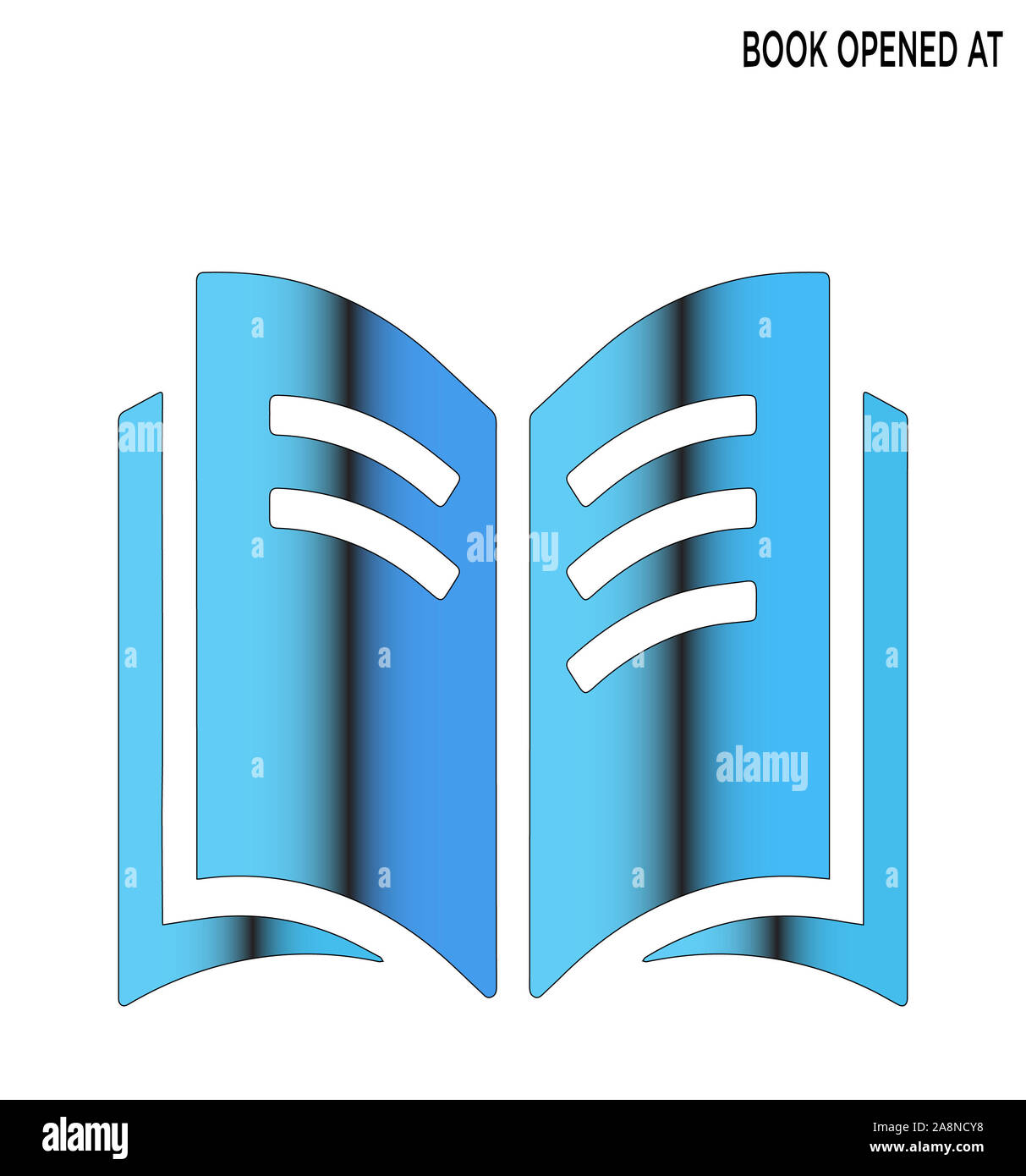 Book opened at center hi-res stock photography and images - Alamy