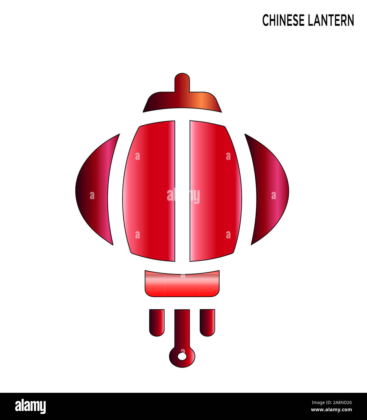 Chinese lantern icon editable symbol design Stock Photo - Alamy