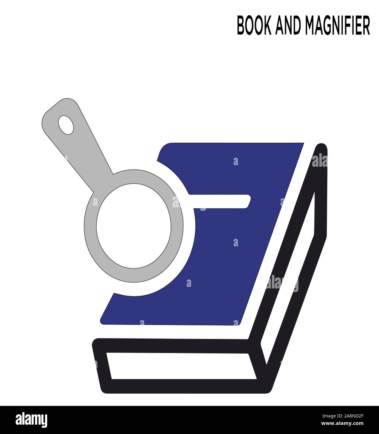 Book magnifying glass concept education hi-res stock photography and ...
